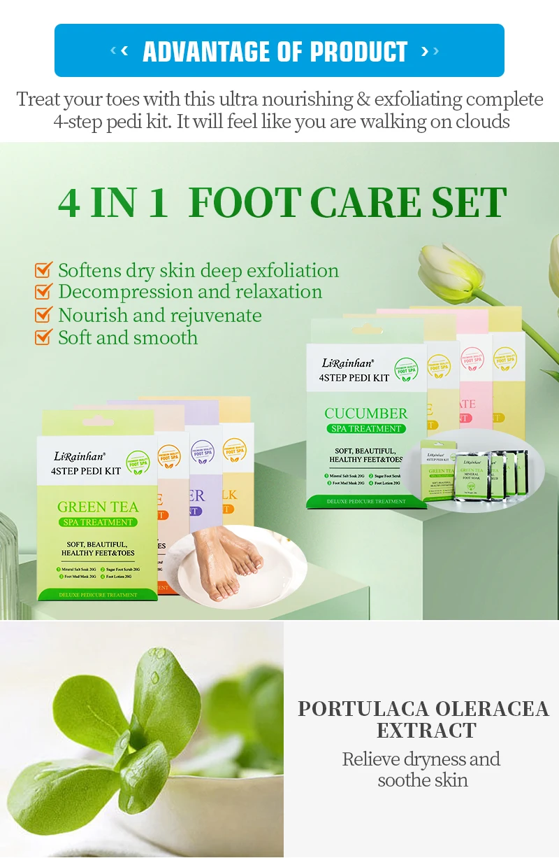 Pedicure Spa Deluxe - 4 Step Hygienic Pedicure Kit
