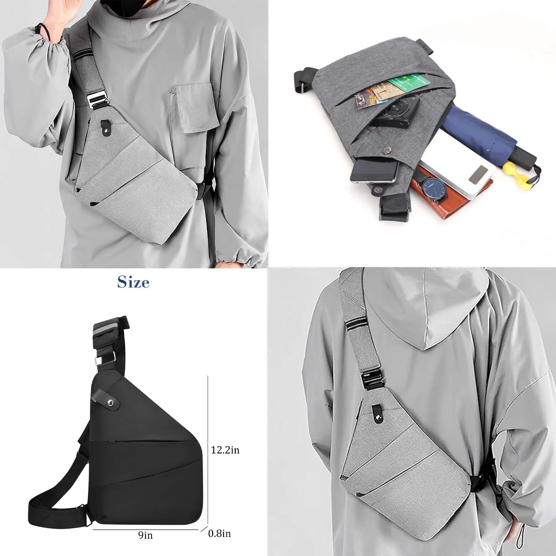 E2817 Anti-Theft Waterproof Bag - Perfect for Men's Travel