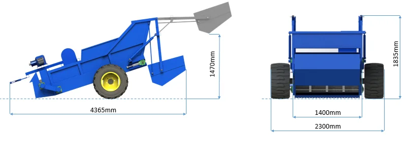 Beach Cleaning Machine for Sargassum and Seaweed Removal