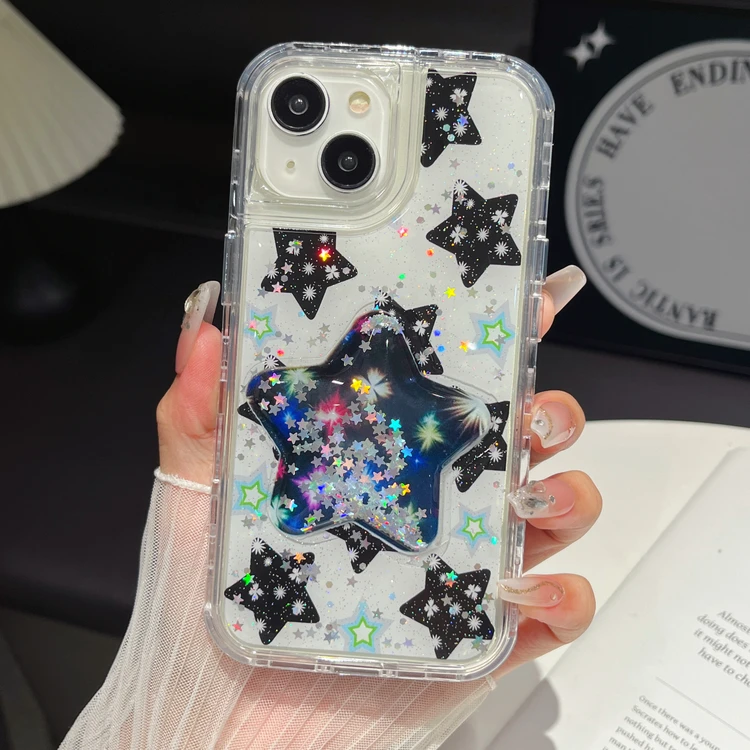 Alibaba.com: 360 Liquid Shining Cartoon Pattern Pocket Phone Case for ...