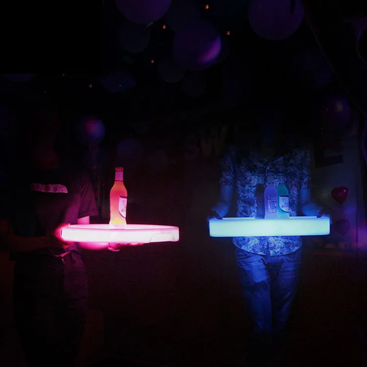 Led Lit Up Waiter Tray / Cocktail Bar Tray (cc529) - Buy Cocktail ...