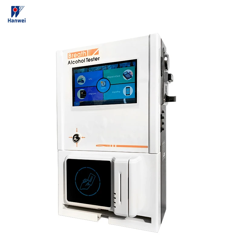 AT319S Wall Mounted Fuel Cell Sensor Alcohol Breath Tester