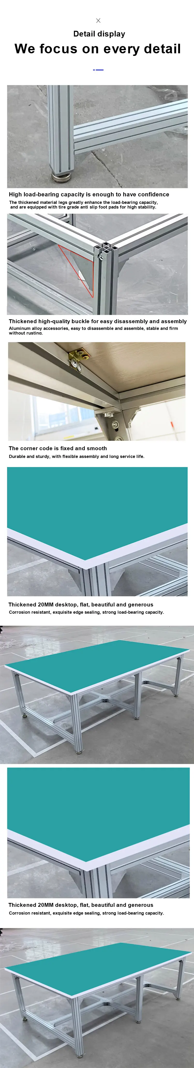 Durable Aluminum Profile Workbench - Heavy Duty & Customizable