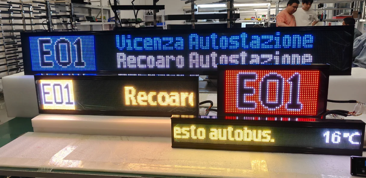 RS485 Destination Indicate Panel Bus Accessories Rolling Led Screen ...