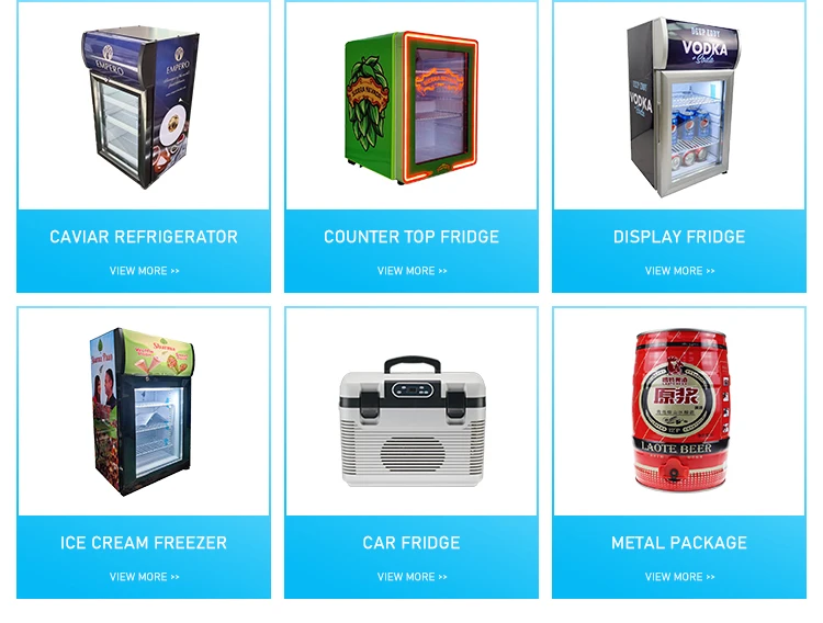 Stylish Commercial Single Door Mini Fridge Display Cooler for Beverages ...