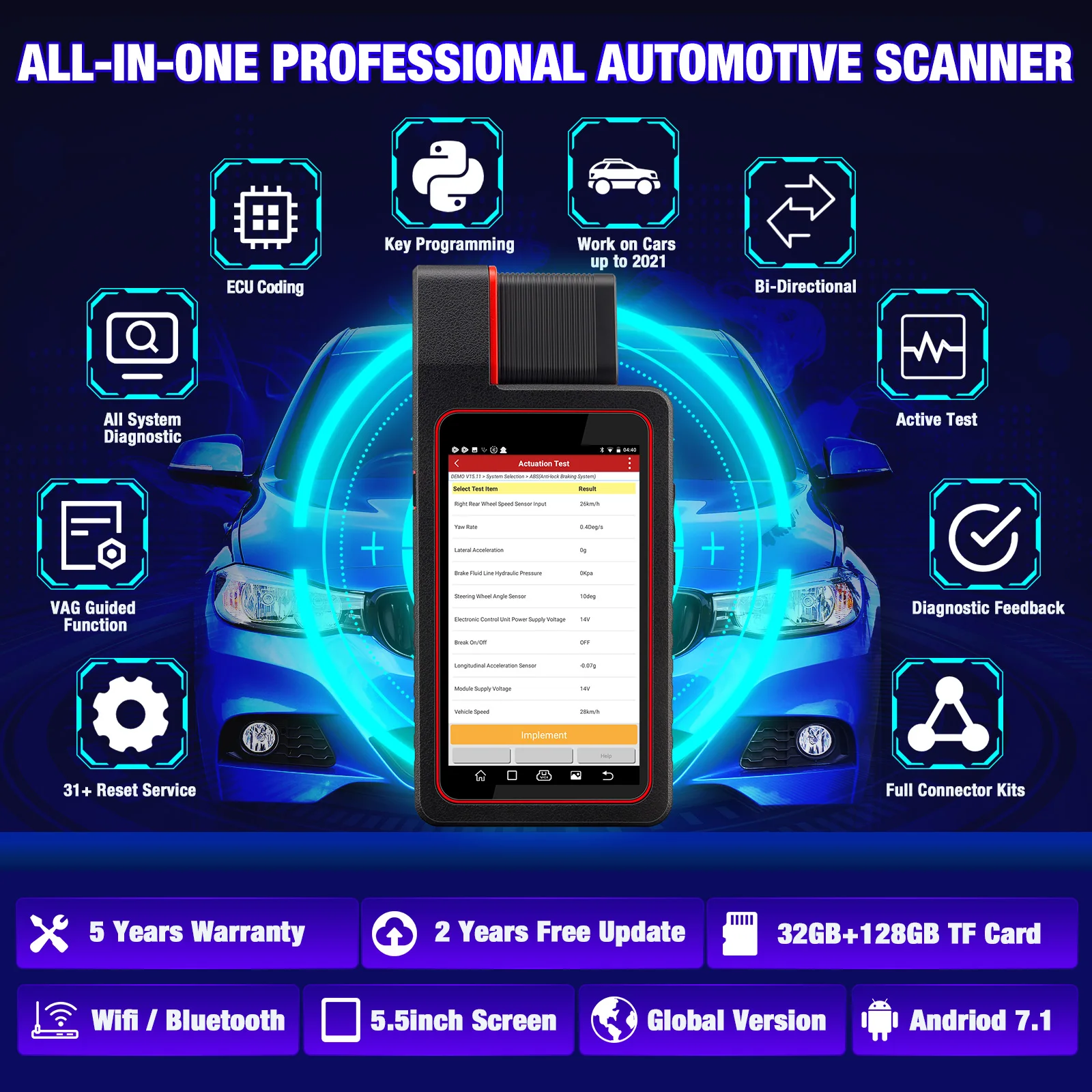 Launch X431 Diagun V - Universal Diagnostic Tool for Cars
