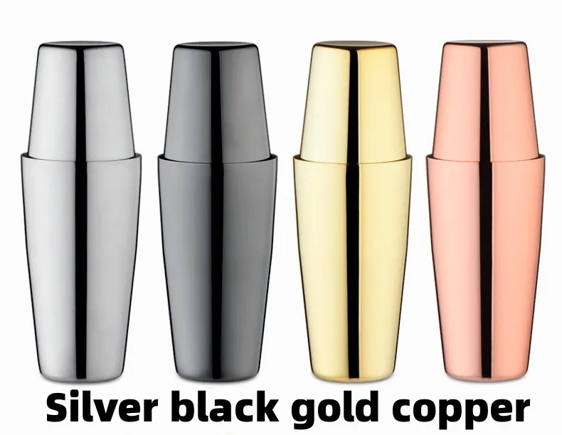 304 Stainless Steel Two-section 650ml Cocktail Shaker Not Easily Broken ...