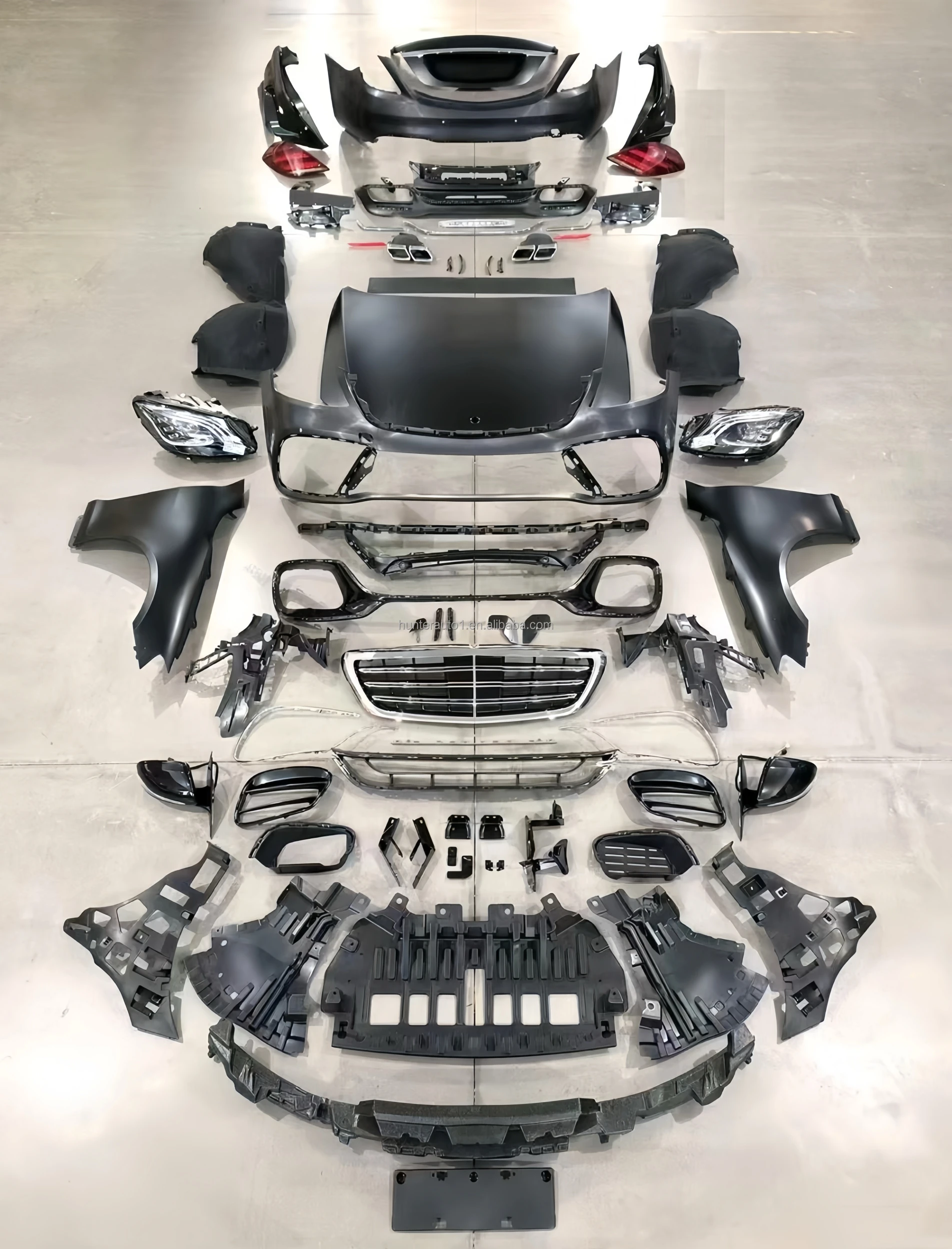 Full Body Kit For Mercedes Benz W221 S Class Facelift To W222 S Class ...