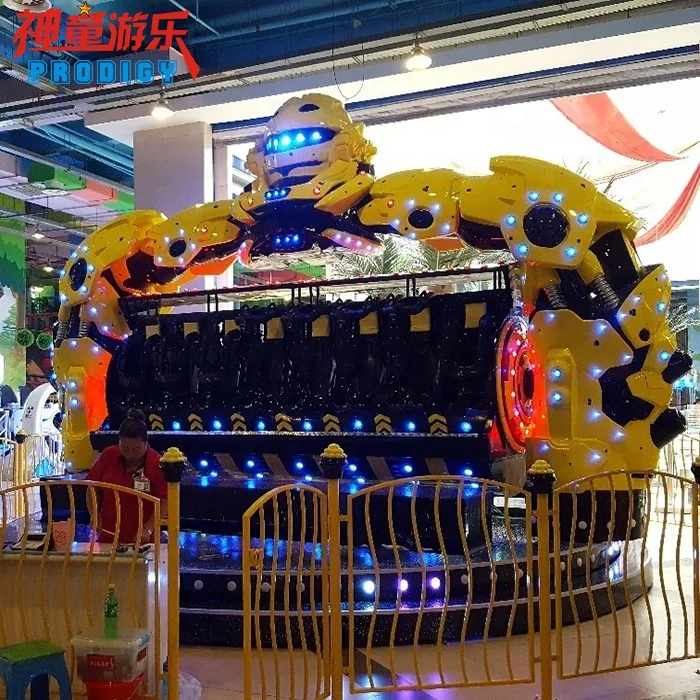 Fairground Attraction 16 Seats 360 Degree Rotating Robocop Ride ...