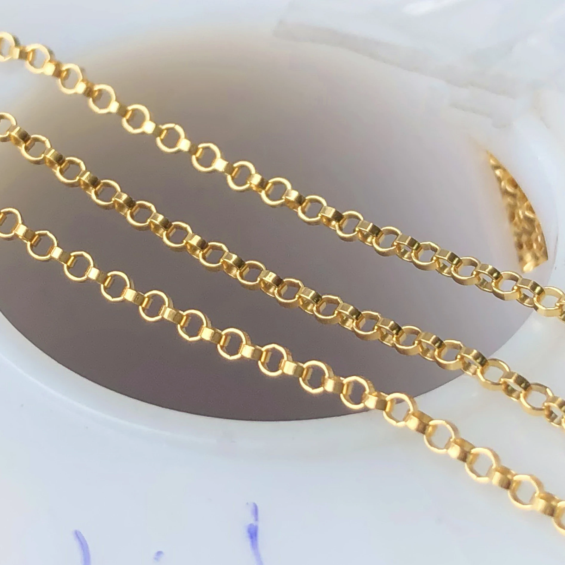 14K Gold Filled Jewelry Unfinished Chain - 1.3mm Bulk Roll