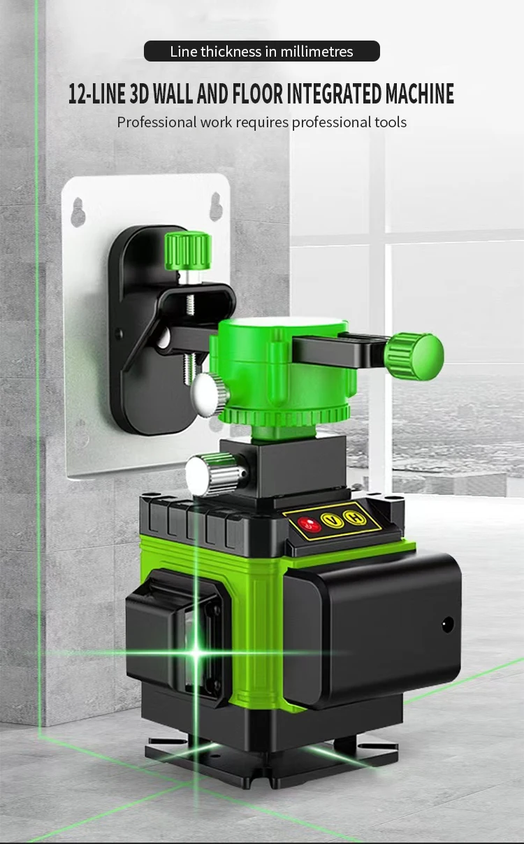 4D Laser Level Automatic Self Leveling 360 Rotating Nivel Laser Multi ...