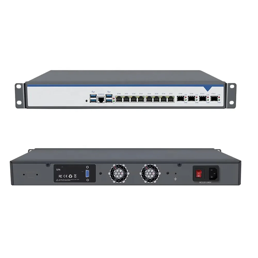 1u Rack Router Server Lga1700 Core I3 14100 I5 14400 I7 14700 In-tel ...