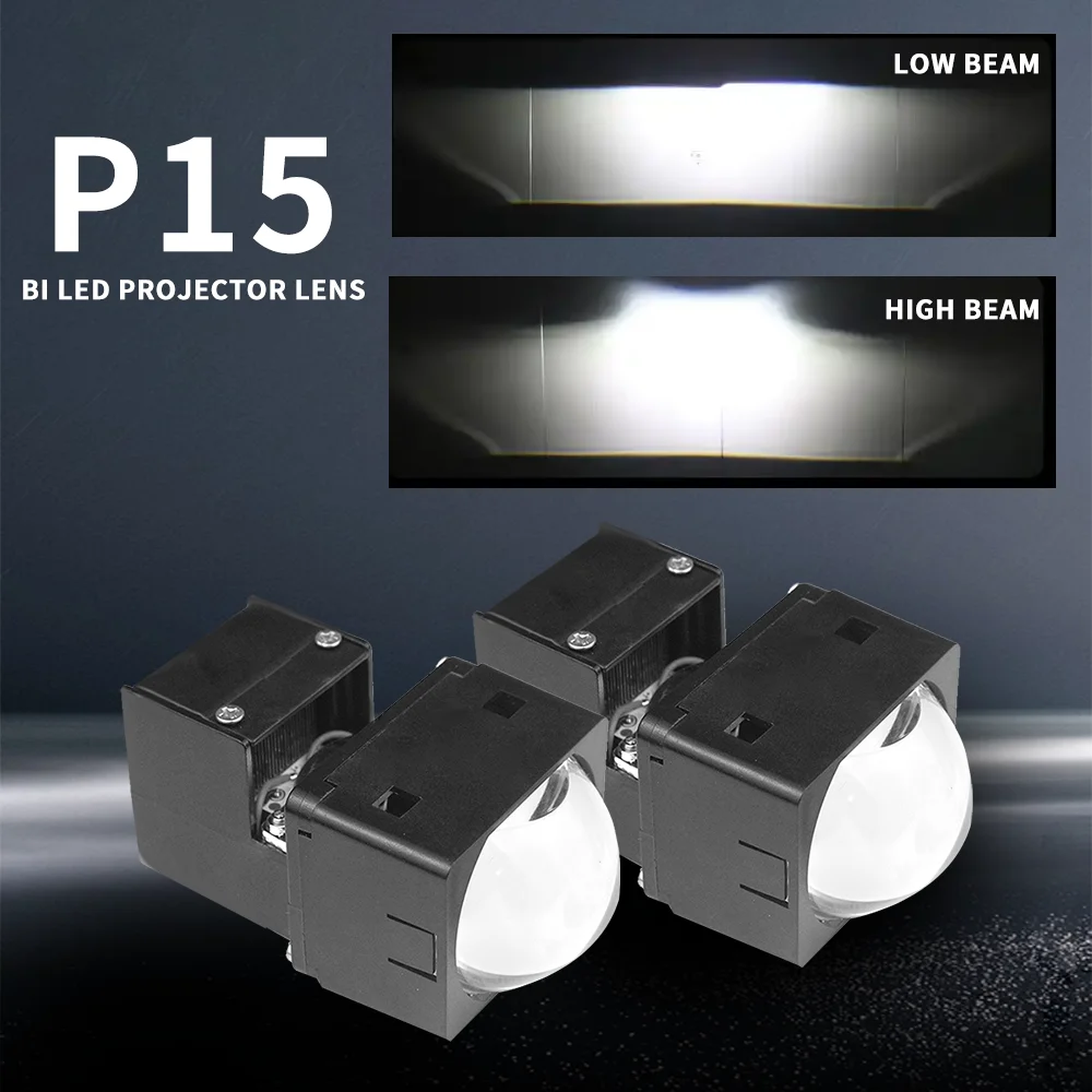 1.5 Inch P15 90w H/l Beam Mini Bi Led Projector Lens For Car Lighting ...