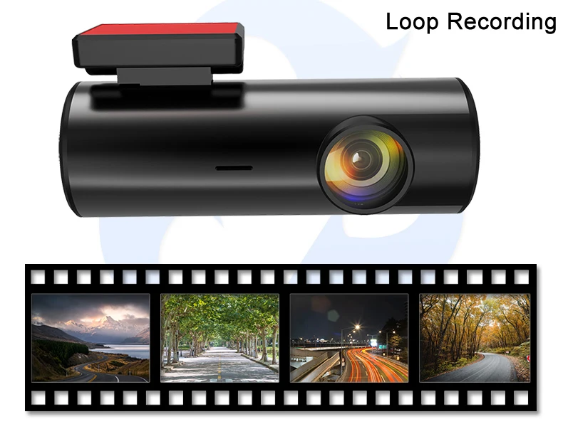 Mini ADAS Dual Lens 4K Car Camera Dashcam with HUD GPS