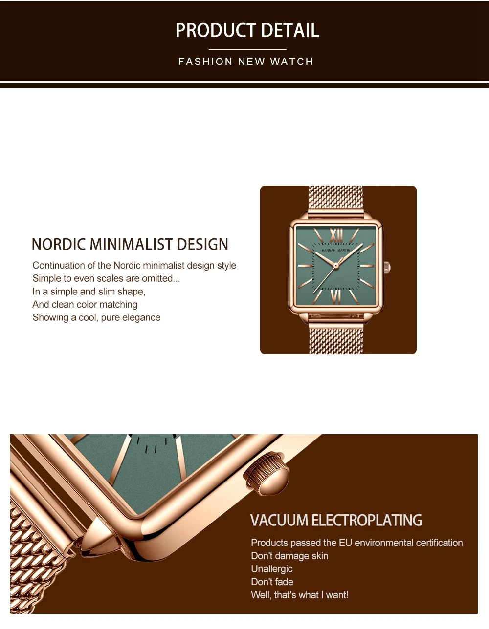 HANNAH MARTIN WATCH FACTORY OEM - Minimalist Japan Quartz