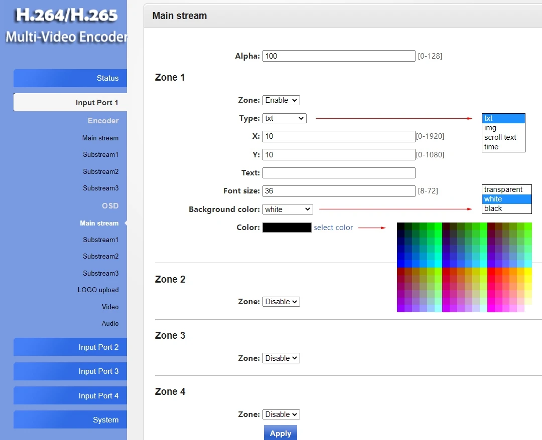 4-channel Hdmi To Ip Encoder For Iptv Streaming