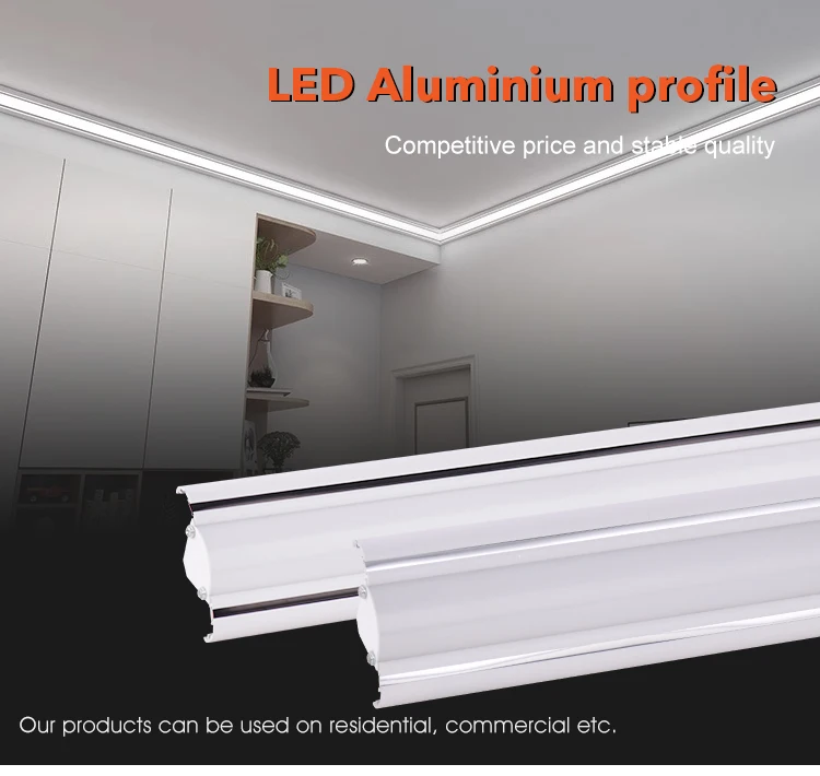 Ceiling Cabinet Linea Lamp Channel Extrusion With Pc Hmct Cover Surface ...