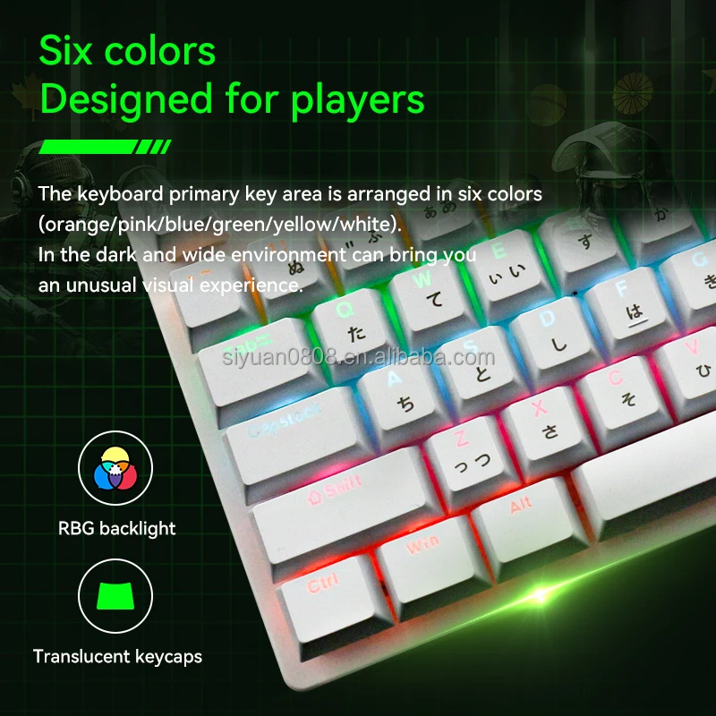Japanese Mechanical Keyboard Customs Global Language 61 64 68 87 98 104 ...