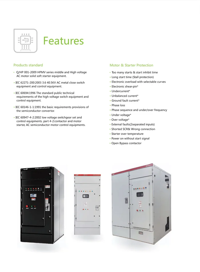 High Voltage Solid State Soft Starter 6KV 400A for Motor Drive Electric ...