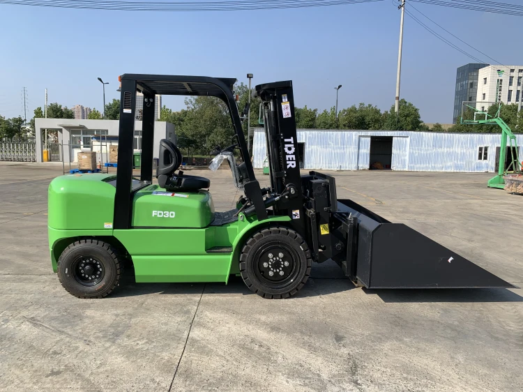 TDER Hinged Bucket Forklift Attachment - 3 Ton Fork Attachment for ...