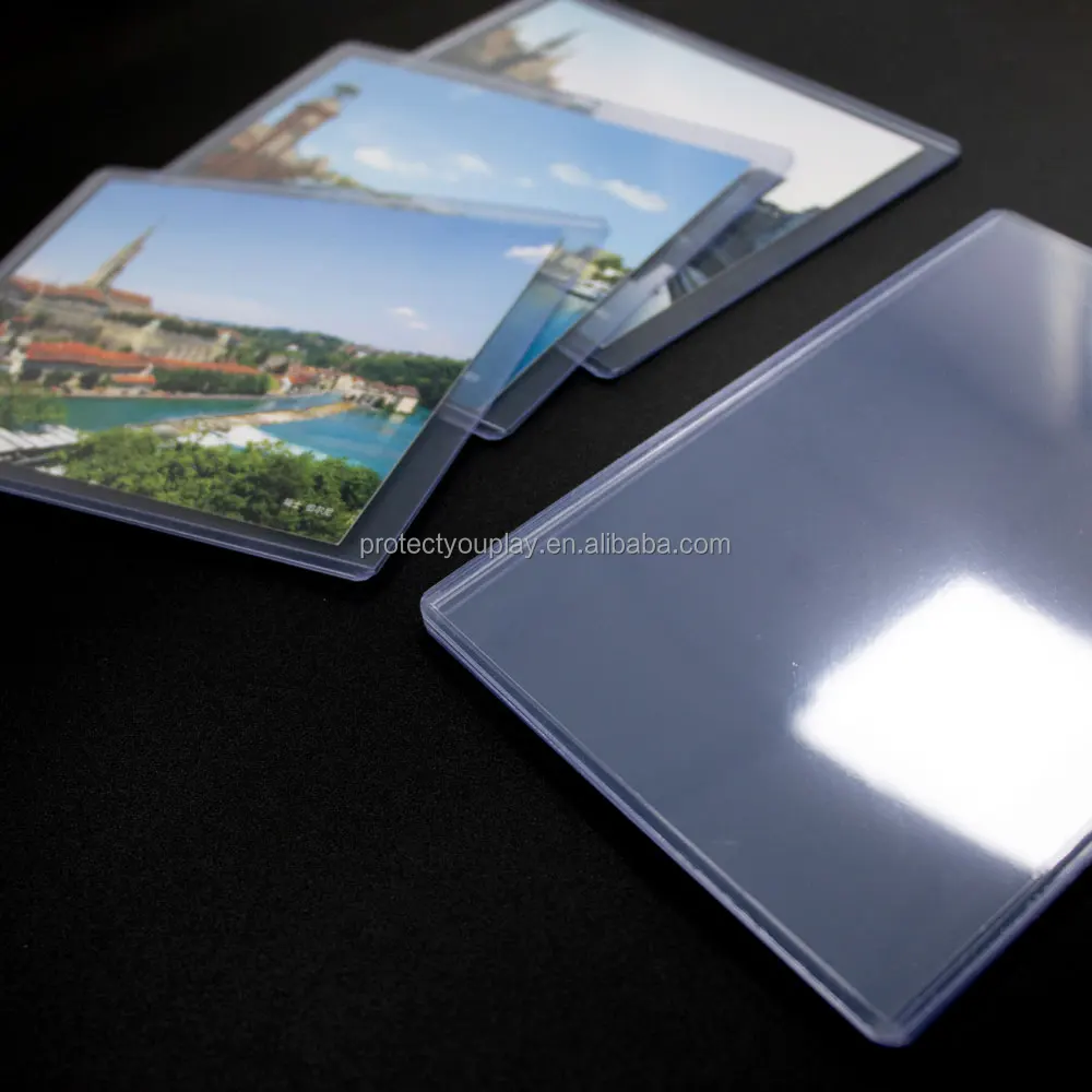 Custom 4x6 PVC Toploader Rigid Plastic Sleeves for Photos