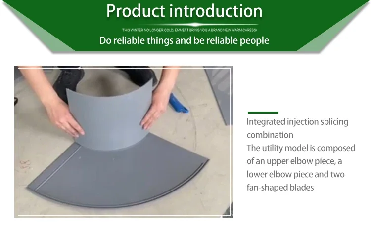 PP 45/90 Degrees Rectangular Duct Elbow - High Quality