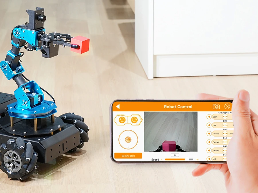 Hiwonder ArmPi Pro 6DOF Robot Arm Kit with Raspberry Pi & 4WD Chassis OEM