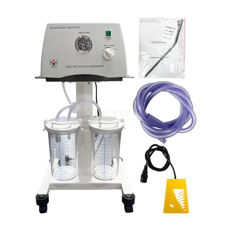 SY-I056 Mobile Medical Vacuum Pump Suction Devices Suction Machine ...