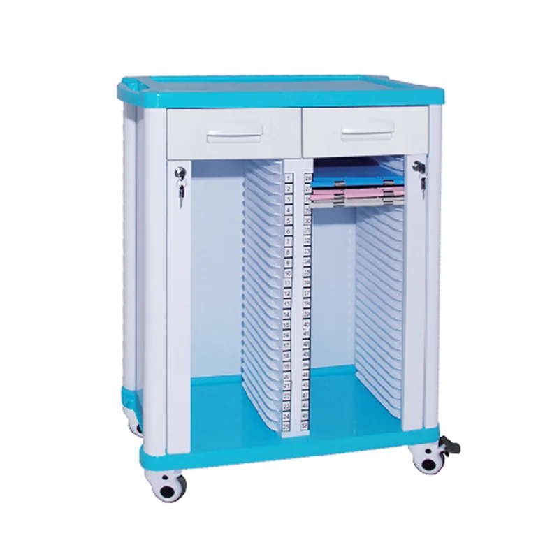 Hospital Case History Folder Trolley Medical Record Holder Trolley Cart ...