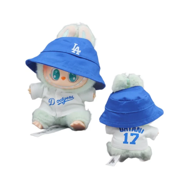Labubu V1 V2 Blind Box Pendant Cartoon Toy Doll Clothes in LA Dodgers ...