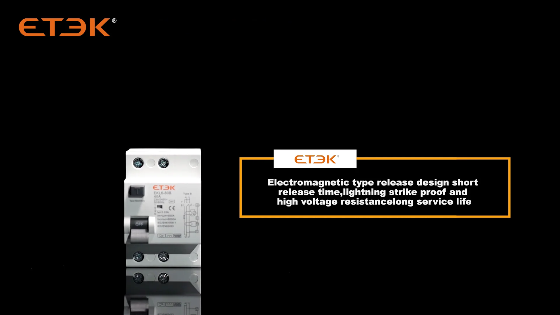 Etek Rcd Type B Rccb Ekl6-100b 32a Circuit Breakers 2 Pole (1p+n) 30ma ...