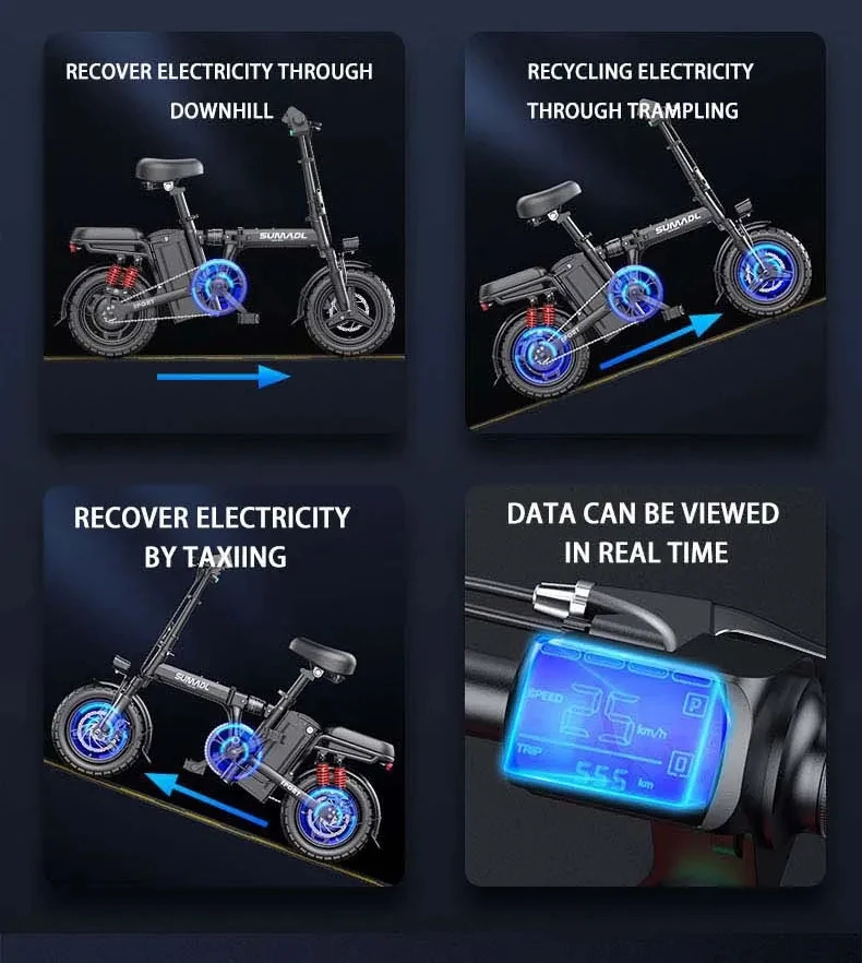 China Cheap 14inch Pneumatic Tire Bike 400w 48v Quick Release Lithium Battery Foldable Electric ...