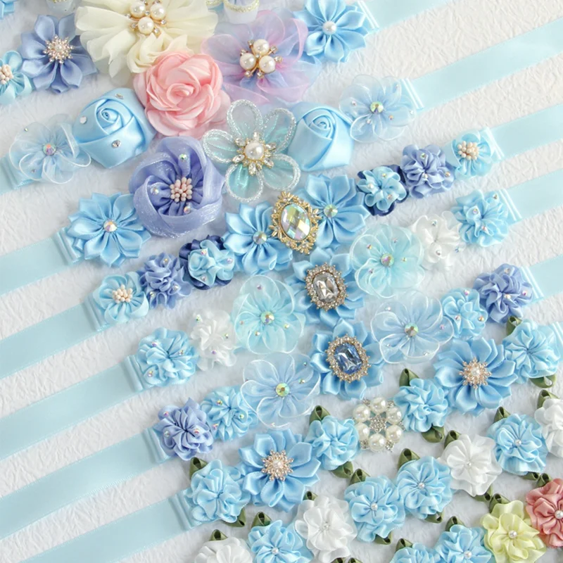 Handmade Diy Custom Ballet Hair Ribbons Adults Children Flower Headwear ...