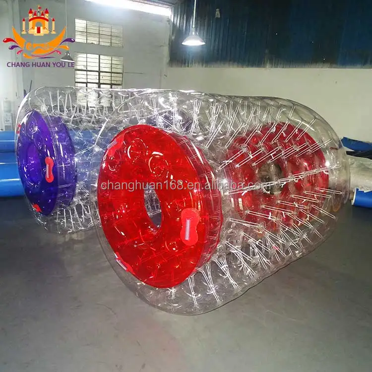 Colorful Funny Aqua Park Floating Games Rolling Wheel Inflatable Water ...