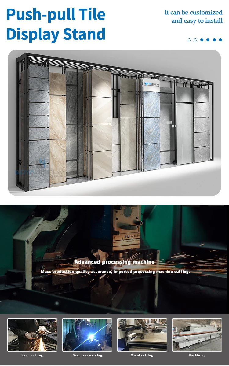 Customizable Ceramic Tile Display Racks - Durable & Stylish