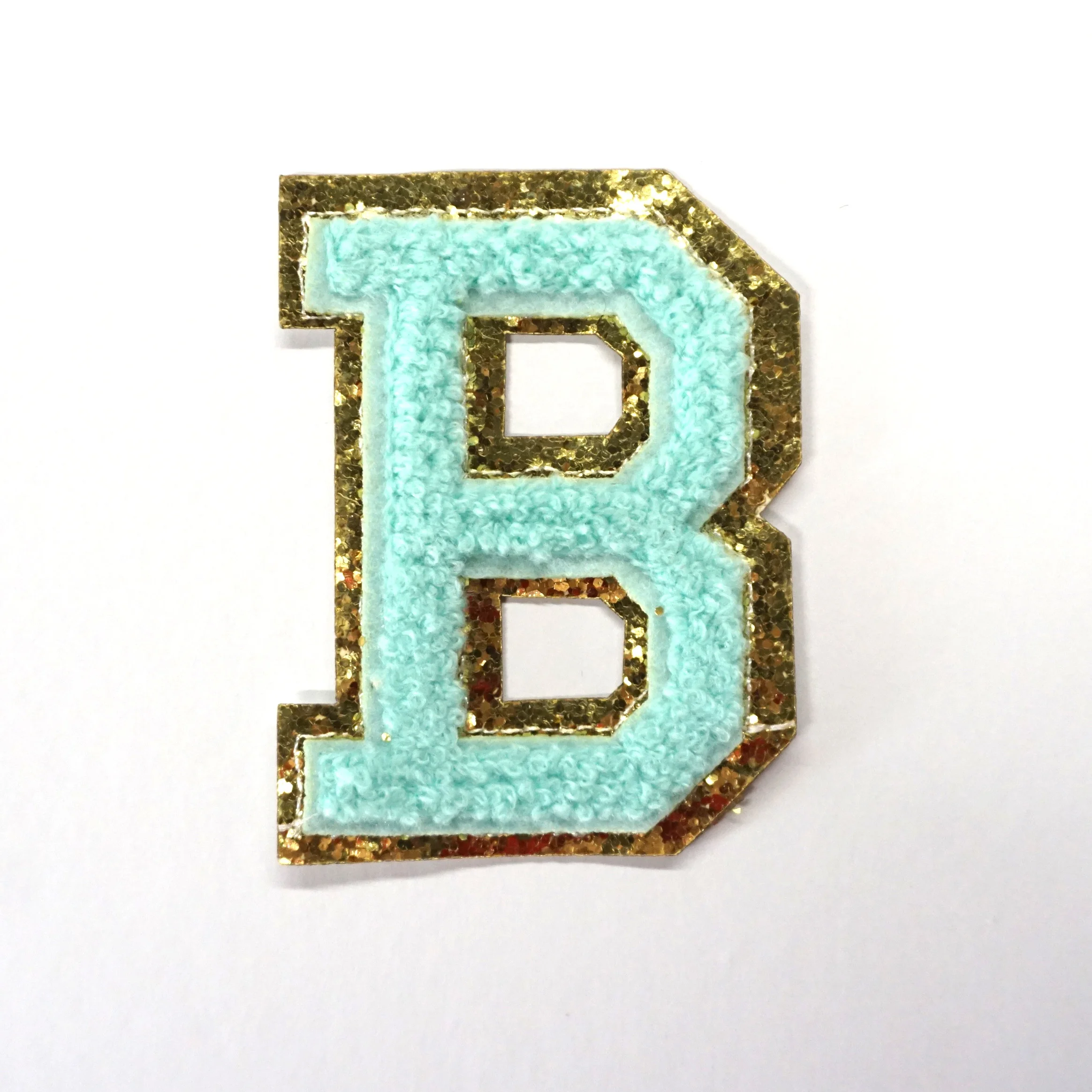 Free Sample Letter 3D Hotfix Motif Rhinestone Iron on Patches