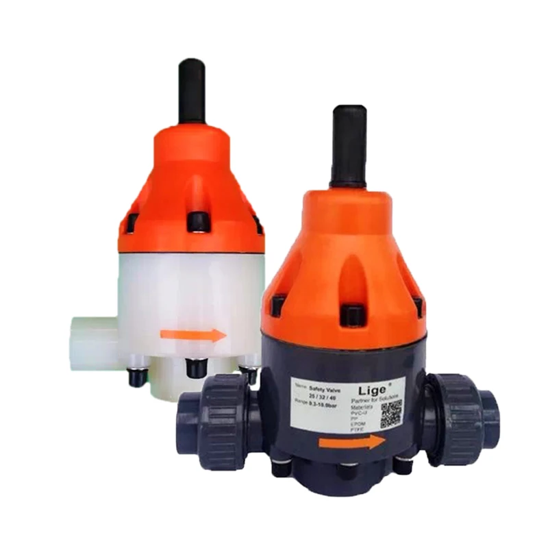 back pressure valve pvc pvdf stainless steel relief pressure safety ...