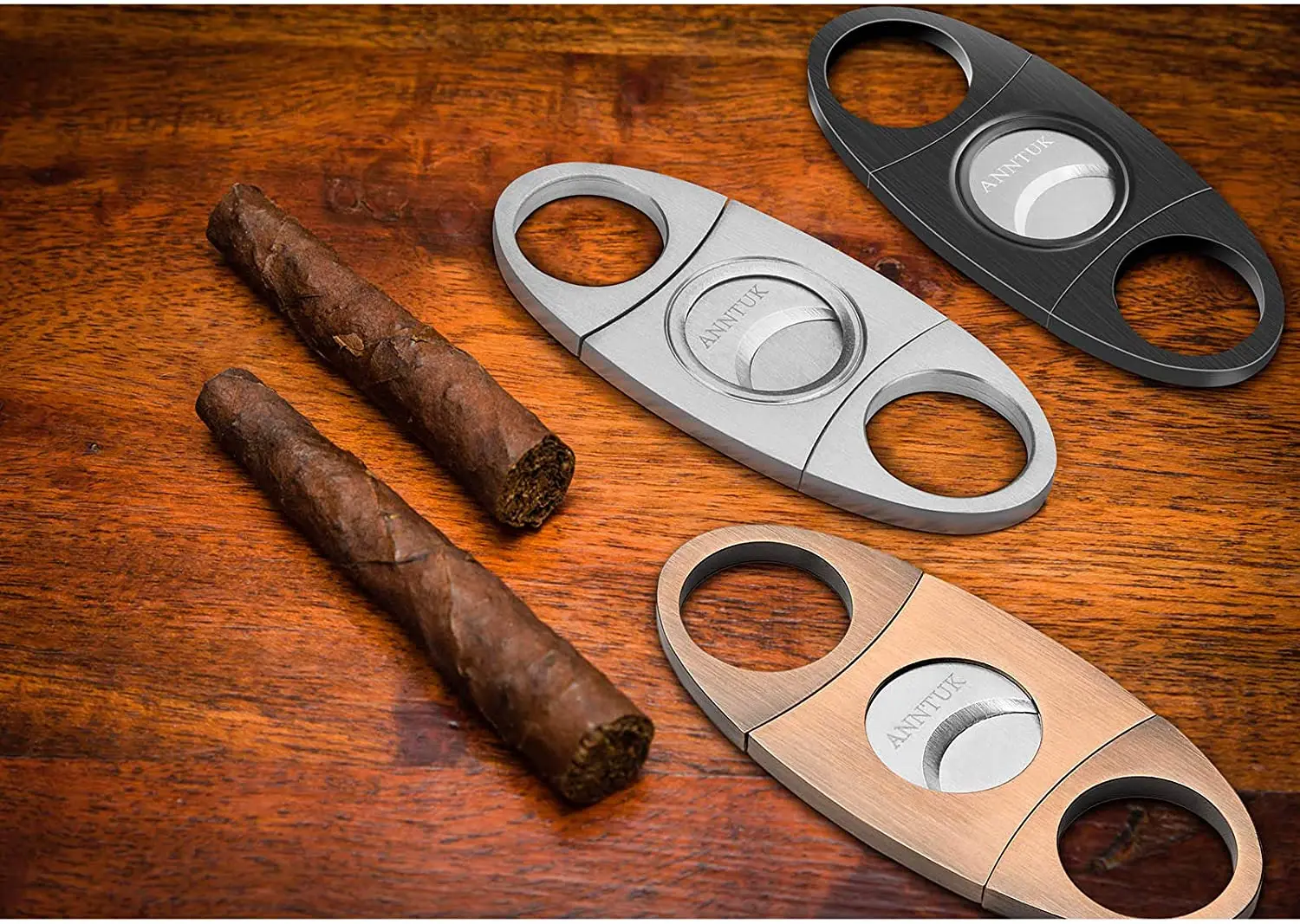 Custom Design 3 In 1 Perfect Knife Double Blade Stainless Steel Cigar ...