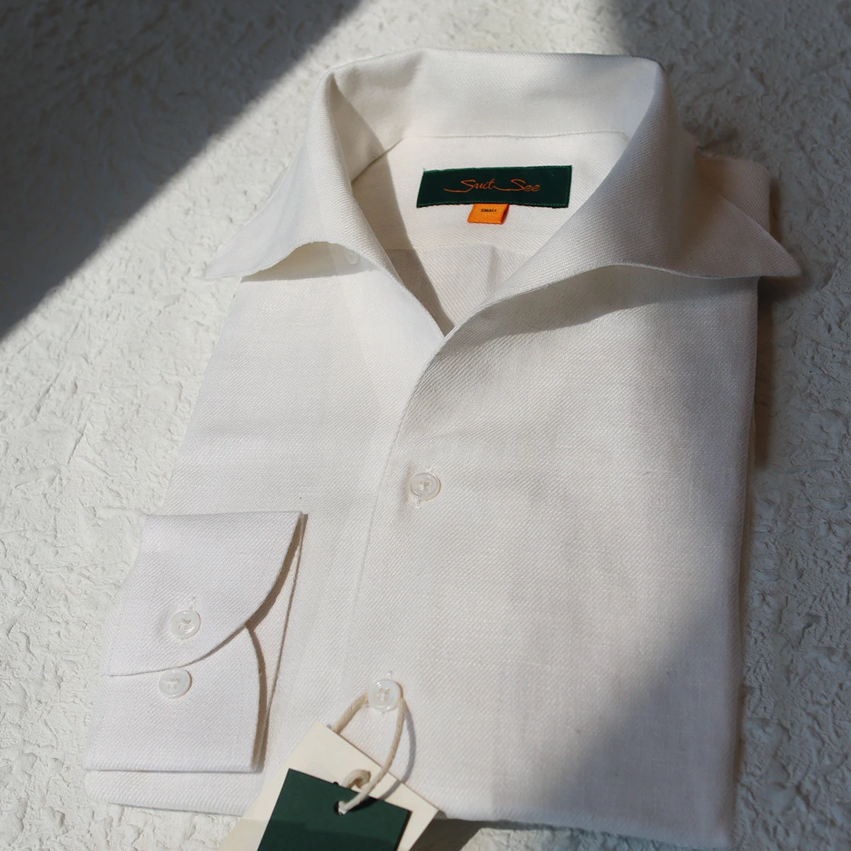 RTS/OEM 100%Linen Italian Navy Blue Linen Long-Sleeve Shirt, One-Piece ...