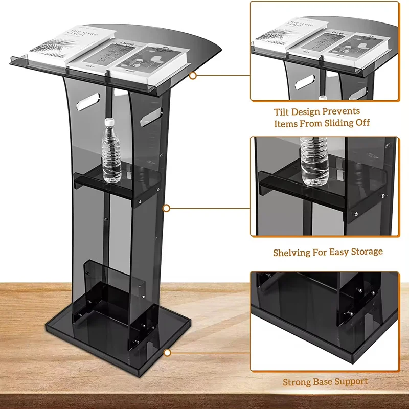 Acrylic Podium Stand Pulpits For Churches Lecterns Podiums Floor ...