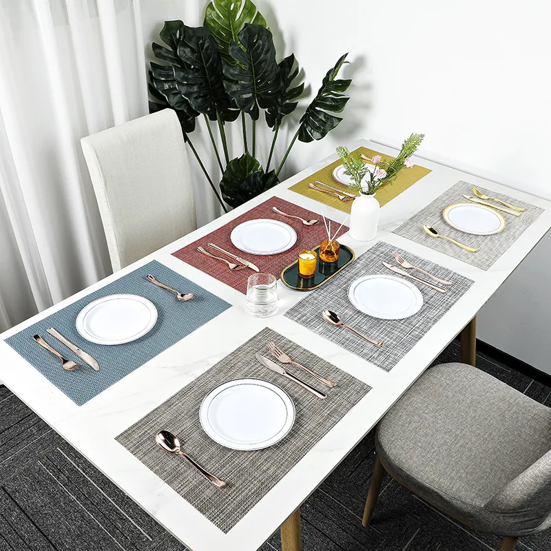 Wholesale Plates Mats Pvc Placemat Table Mat Dining Table Plastic Vinyl ...