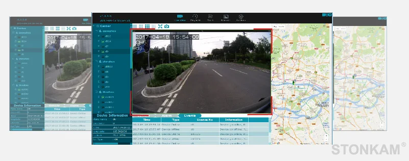 STONKAM 8 Cameras MDVR 3G 4G GPS Wifi Truck DVR with DFMS