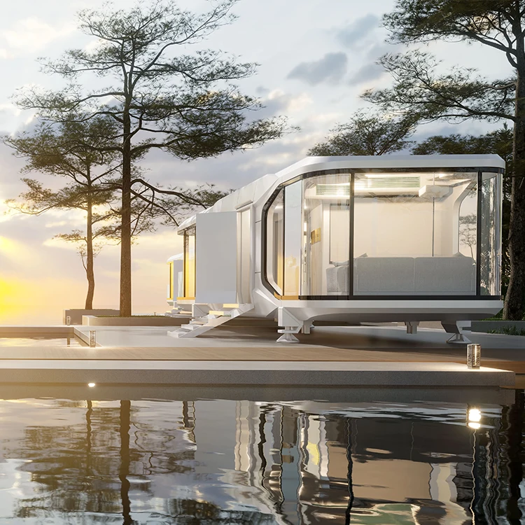 Luxury Movable Homes Space Capsule Prefab Metal Structure House ...