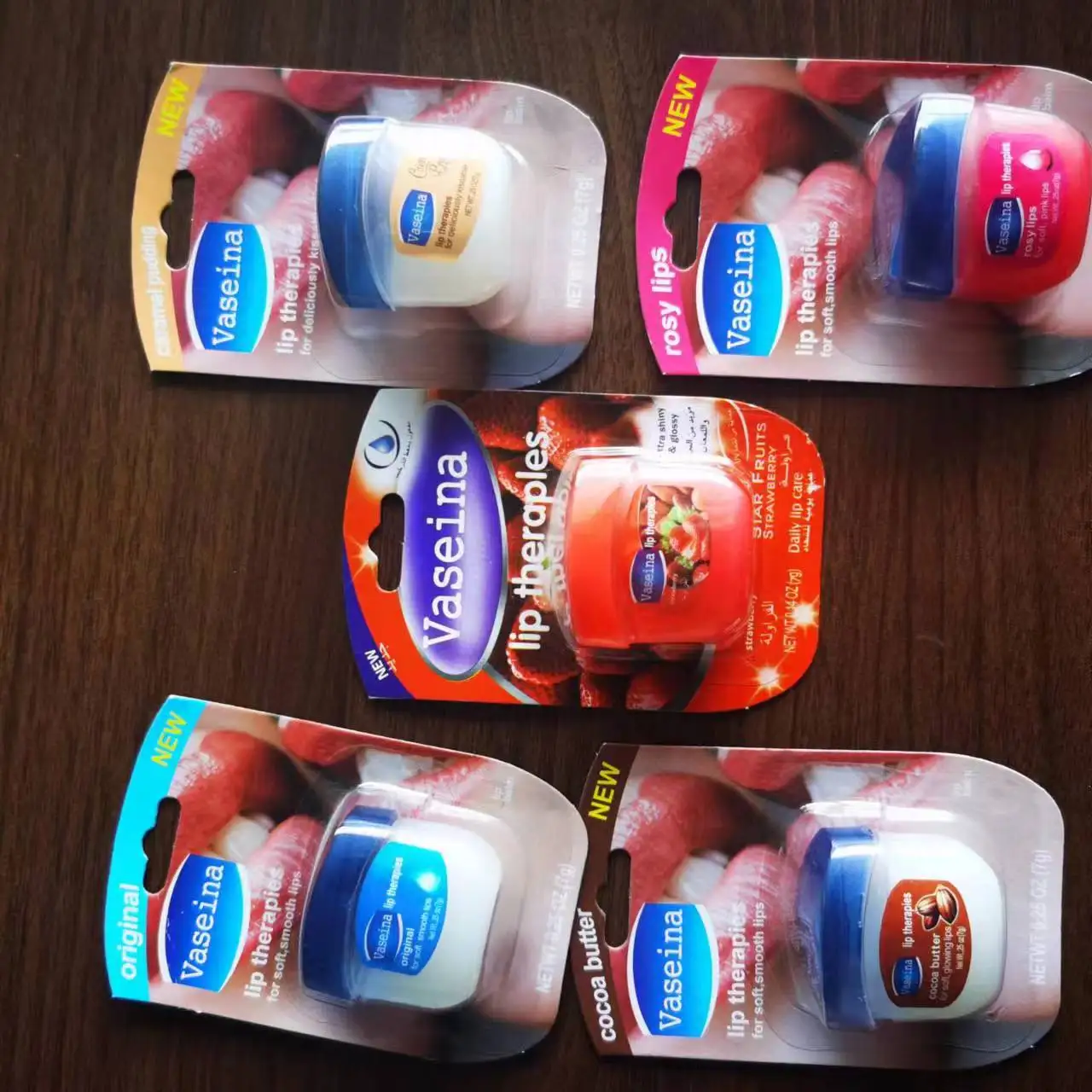 Best Seller Vaseline Lip Balm Organic Natural Moisturizing 4 Flavors ...
