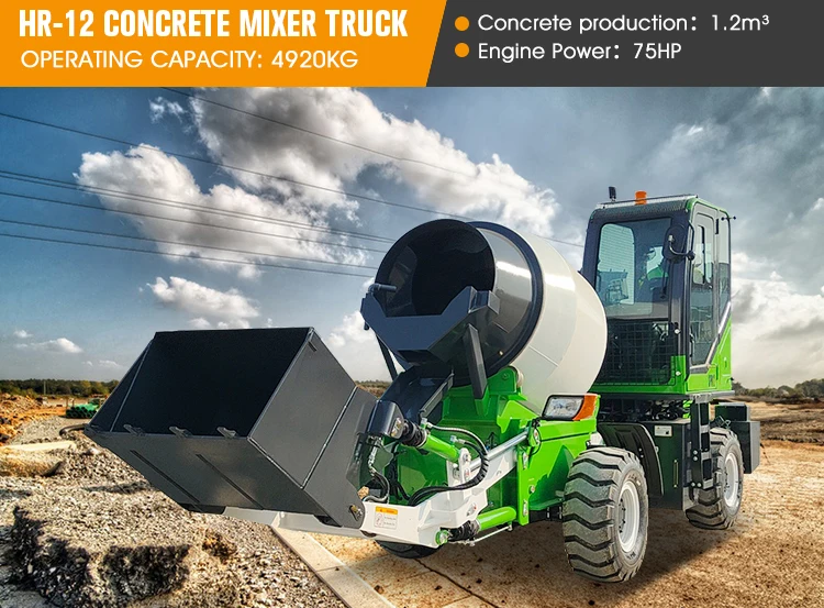 High Performance Integrated Self Loading Portable Diesel Mini Concrete ...