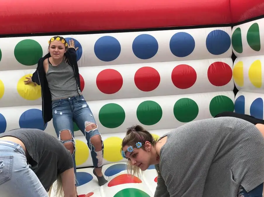 Usa Human Triple Inflatable Twister 3d Mattress Mat Bouncer Rentals ...