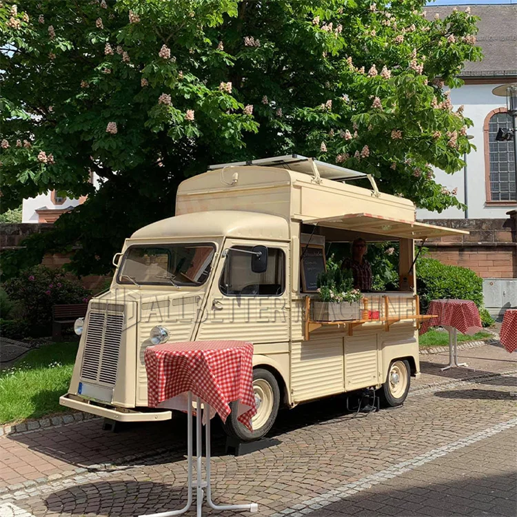 Retro Camper Caravan Cooking Catering Car Hot Dog Cart BBQ Concession ...