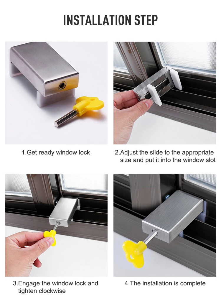 Secure Your Windows with Gstar Safety Locks - Child & Theft Protection