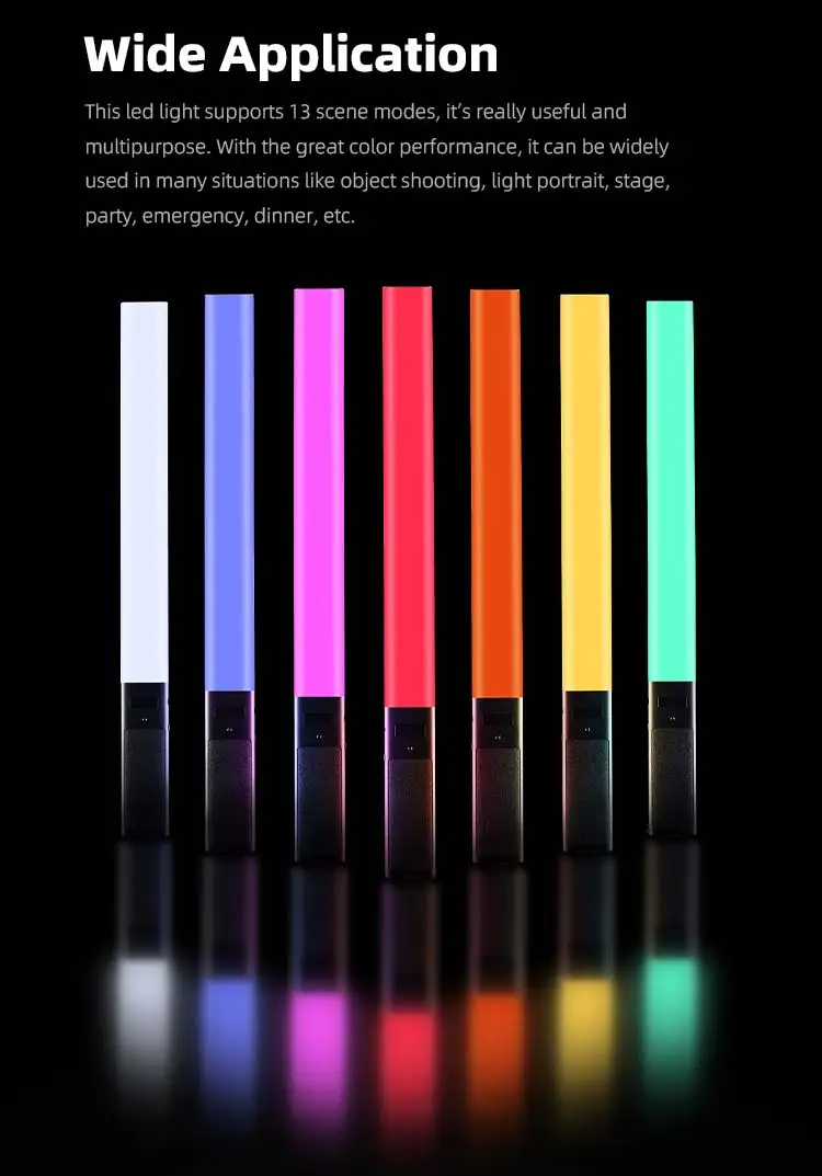 TOLIFO RGB LED Stick - Ideal for Video Filming & Photography