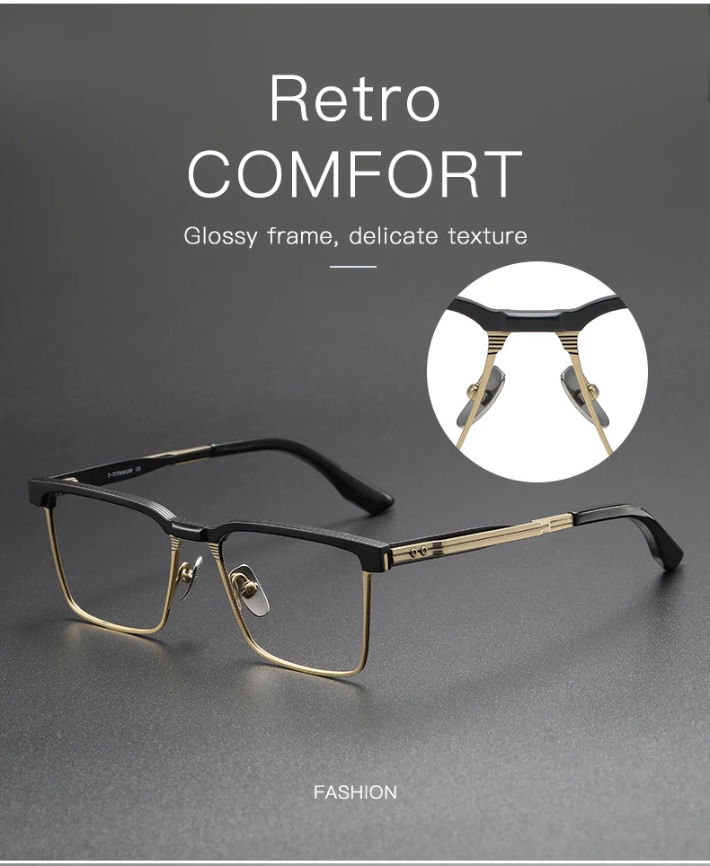 Prescription Square Frames - Hand Made Titanium Eyewear